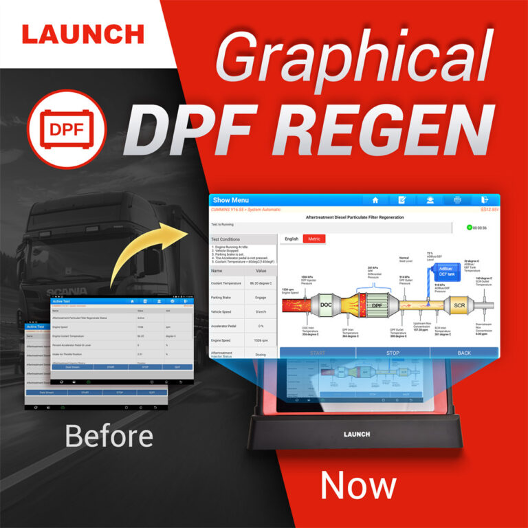 Launch X431 Diagnostic Tool Update Graphical UI for DPF REGEN - Launchx431.fr Official blog